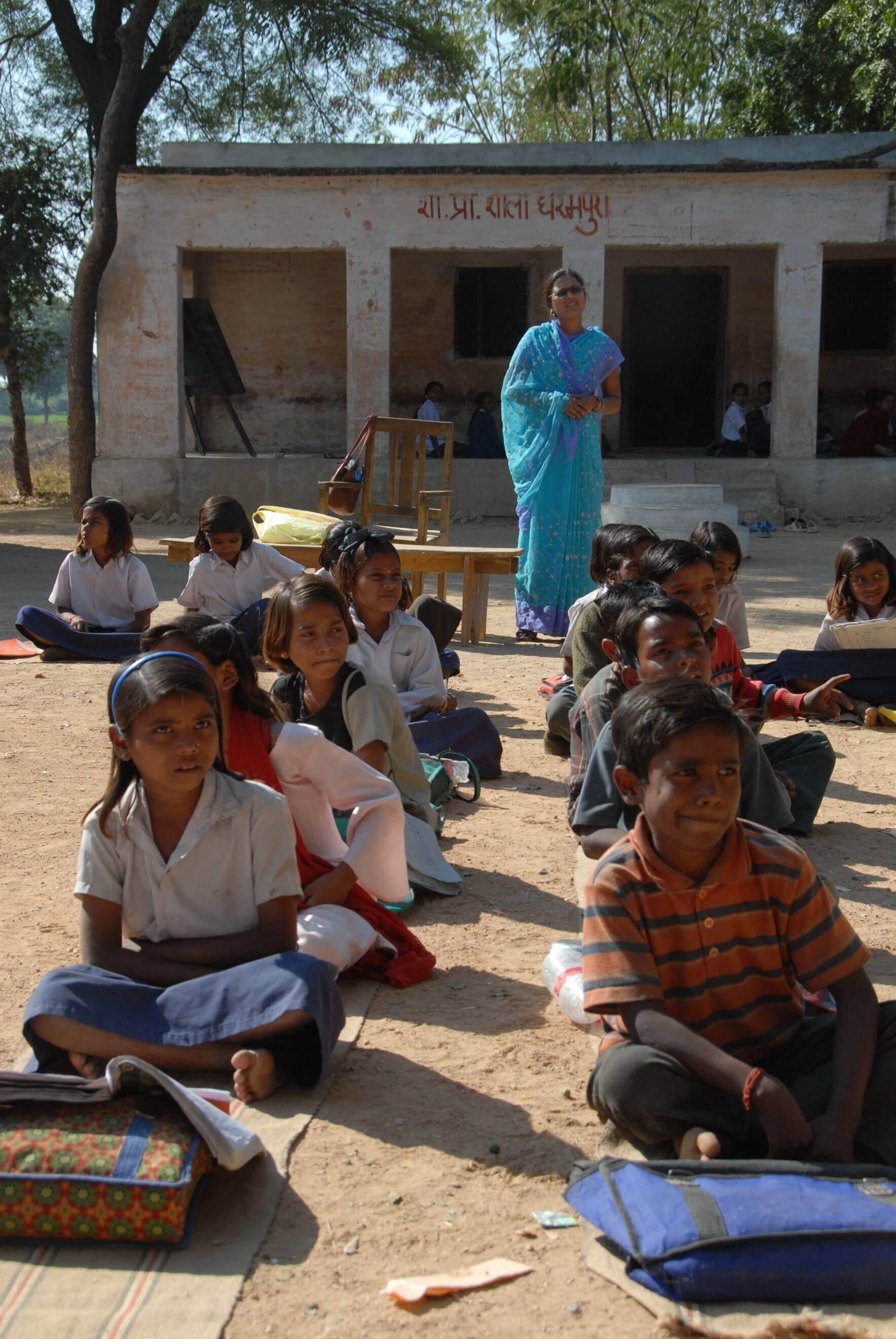 Dorpsschool in Dharampura - anders dan anders